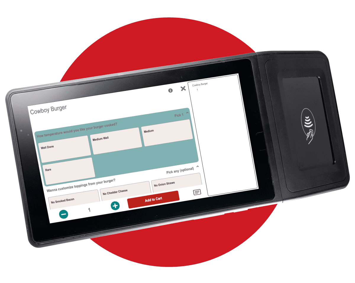 otg Tablet - The Hospitality Industry's Best Handheld Tablet - OneDine